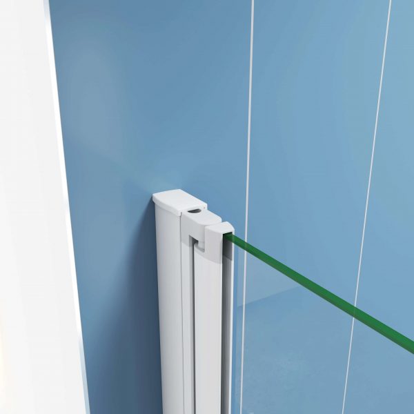 Single Radius Bath Screen with Towel Rail - CML PRODUCTS
